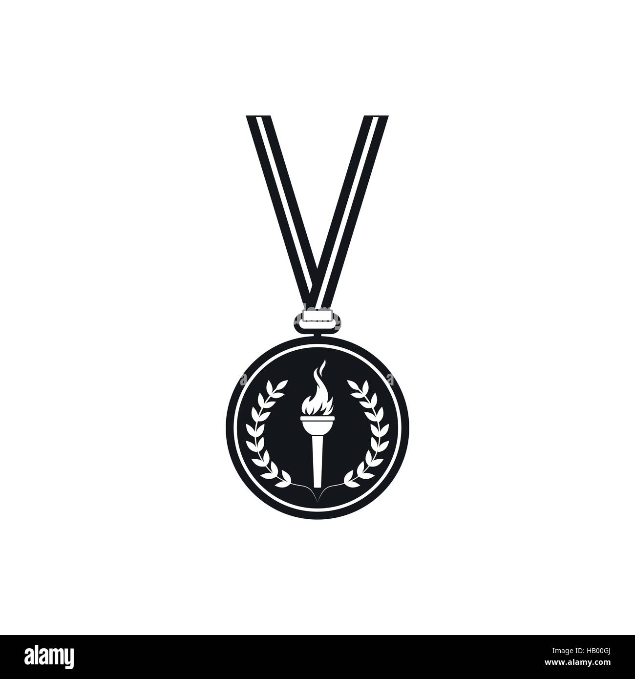 Black burning torch on Cut Out Stock Images & Pictures - Alamy