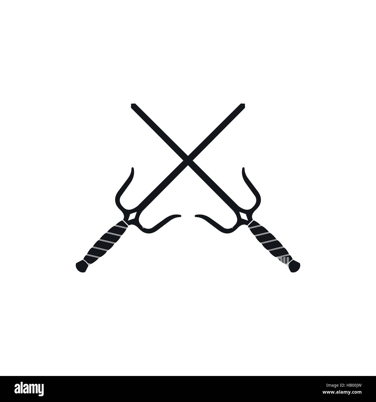 Weapon sai Stock Vector Images - Alamy