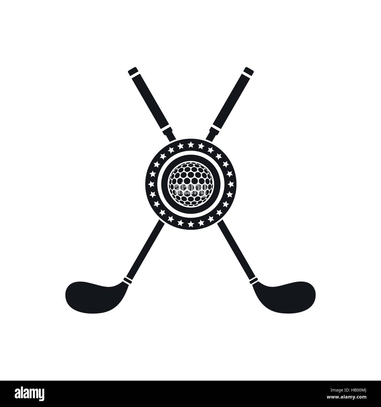 Crossed golf Stock Vector Images - Alamy