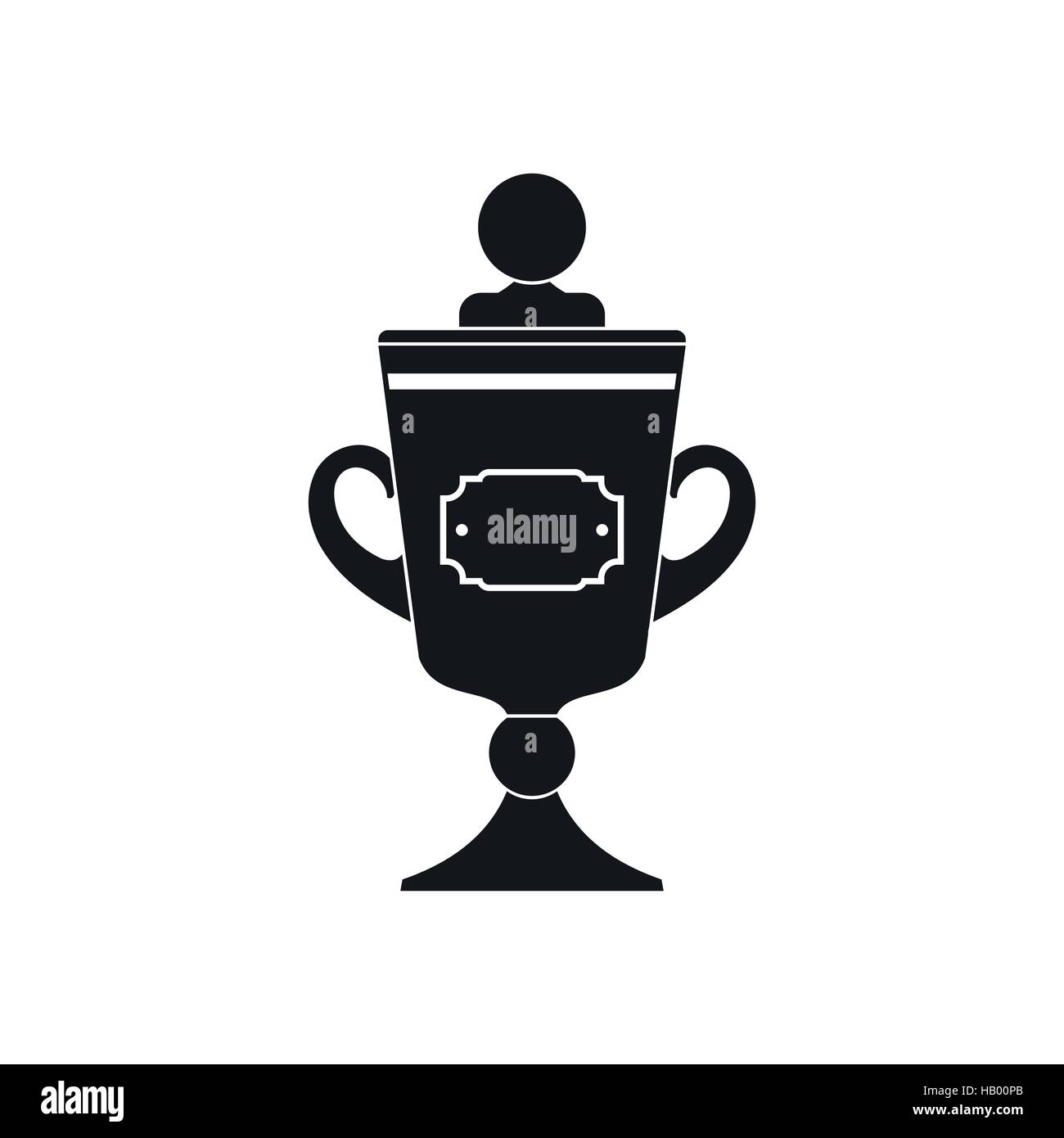 Golden trophy black simple icon Stock Vector Image & Art - Alamy