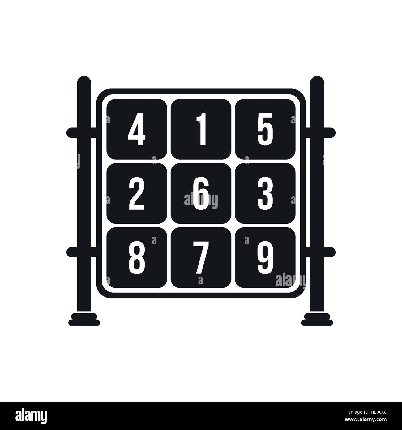 Cubes with numbers on a playground icon Stock Vector Image & Art - Alamy