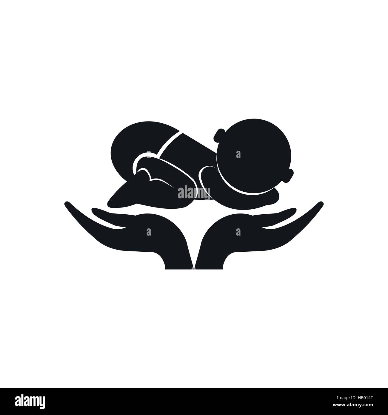 Little baby in mother hands icon Stock Vector Image & Art - Alamy