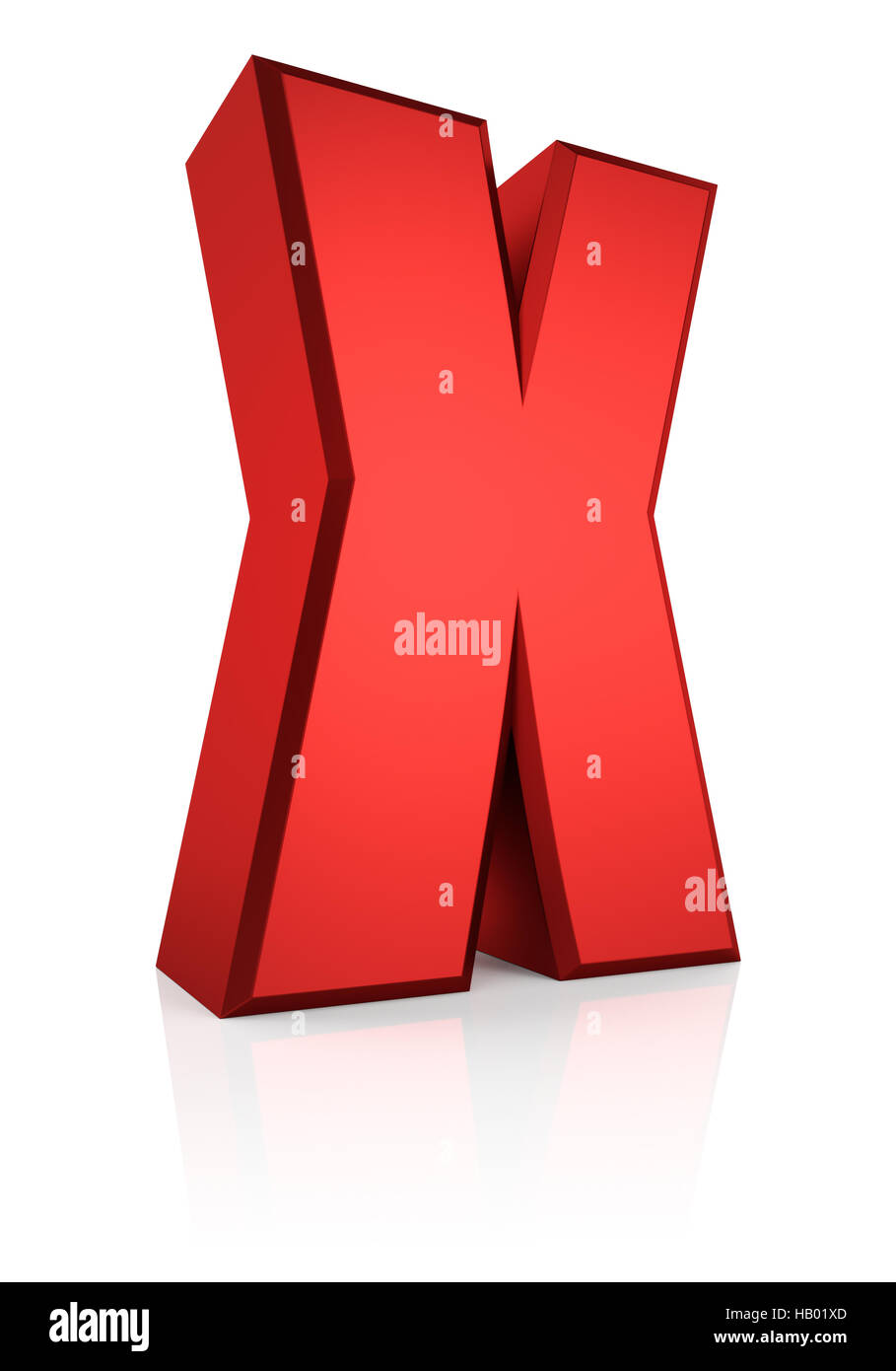 3d Letter X Stock Photo - Alamy