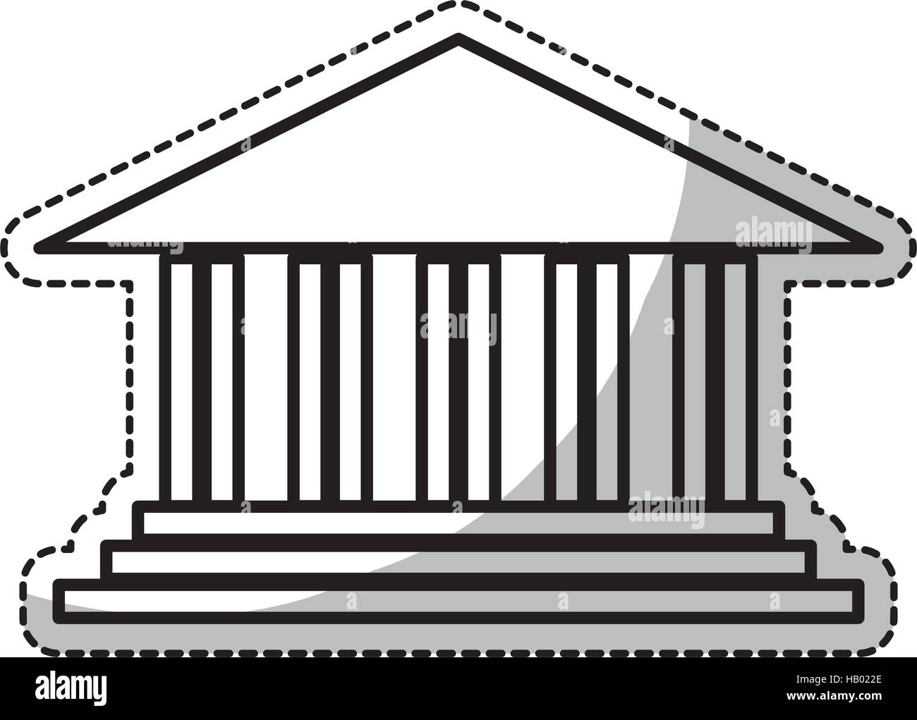 ancient greek building icon image vector illustration design Stock ...