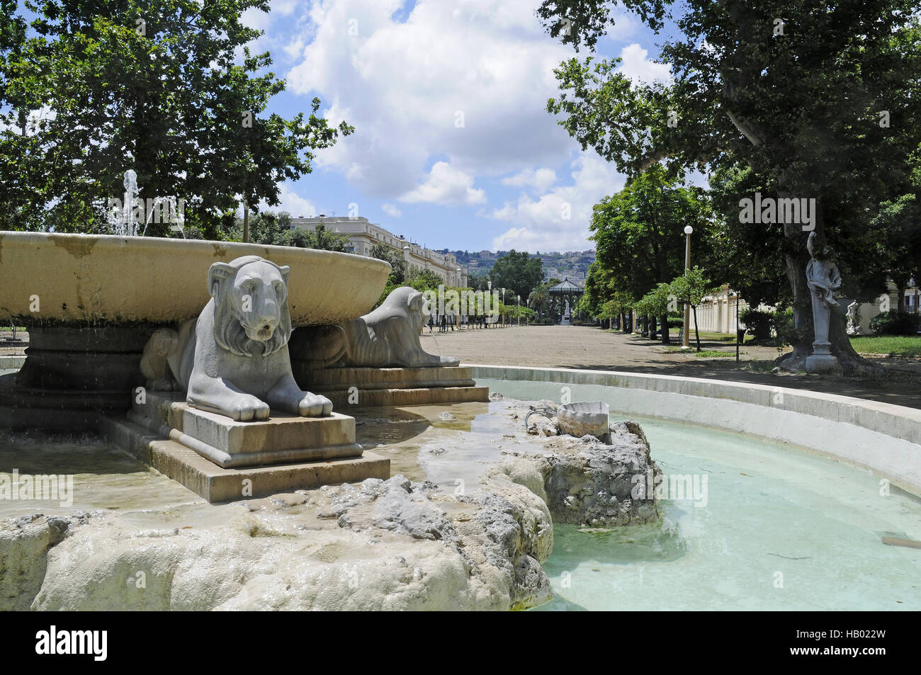 Naples villa comunale park hi-res stock photography and images - Alamy