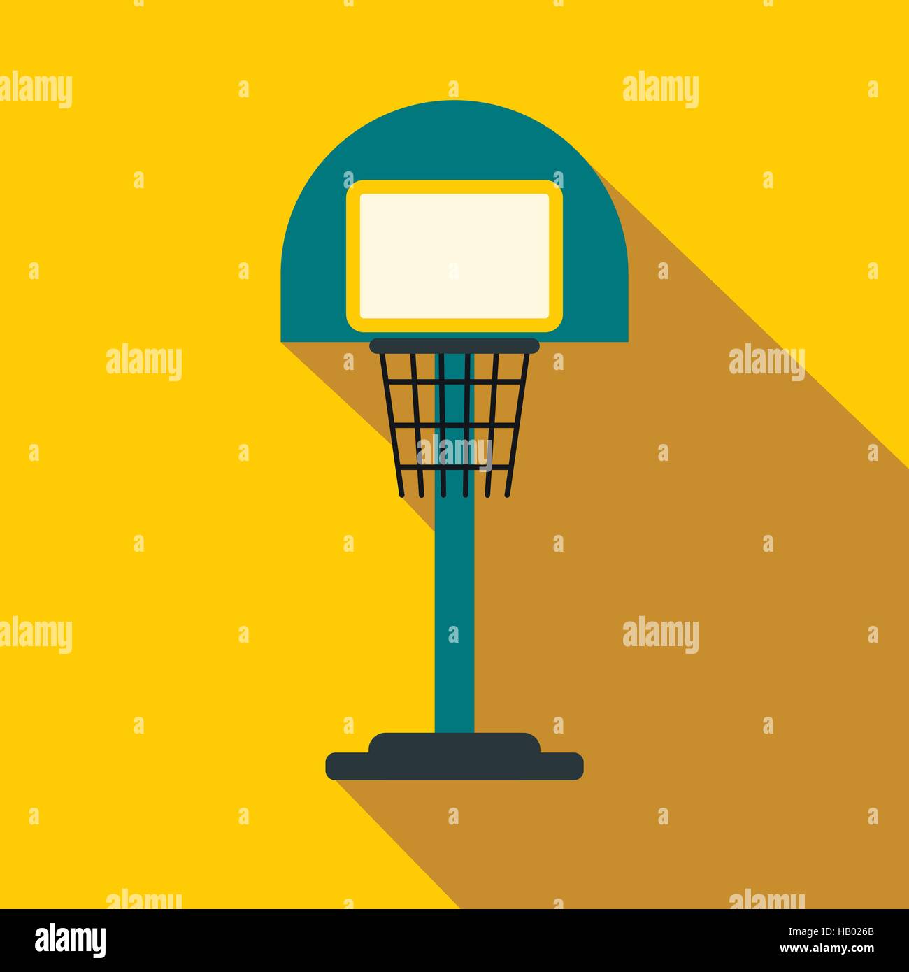 Outdoor basketball hoop on playground Stock Vector Images - Alamy