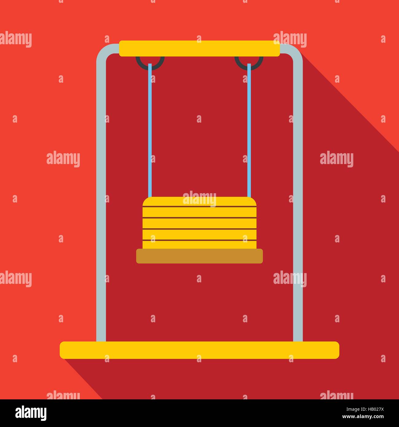 Playground swing flat icon Stock Vector Image & Art - Alamy