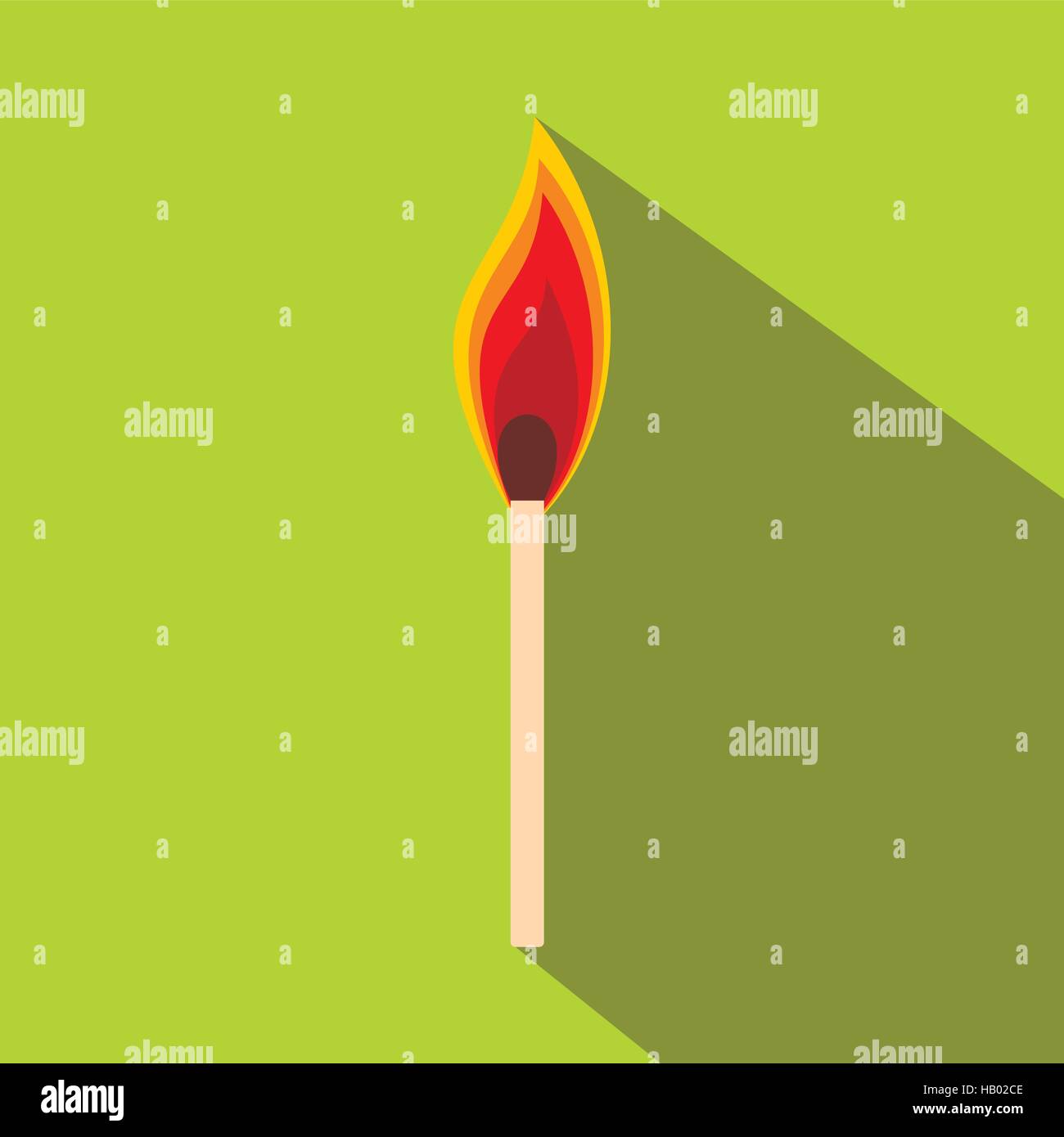 Match strike light flame burn Stock Vector Images - Alamy