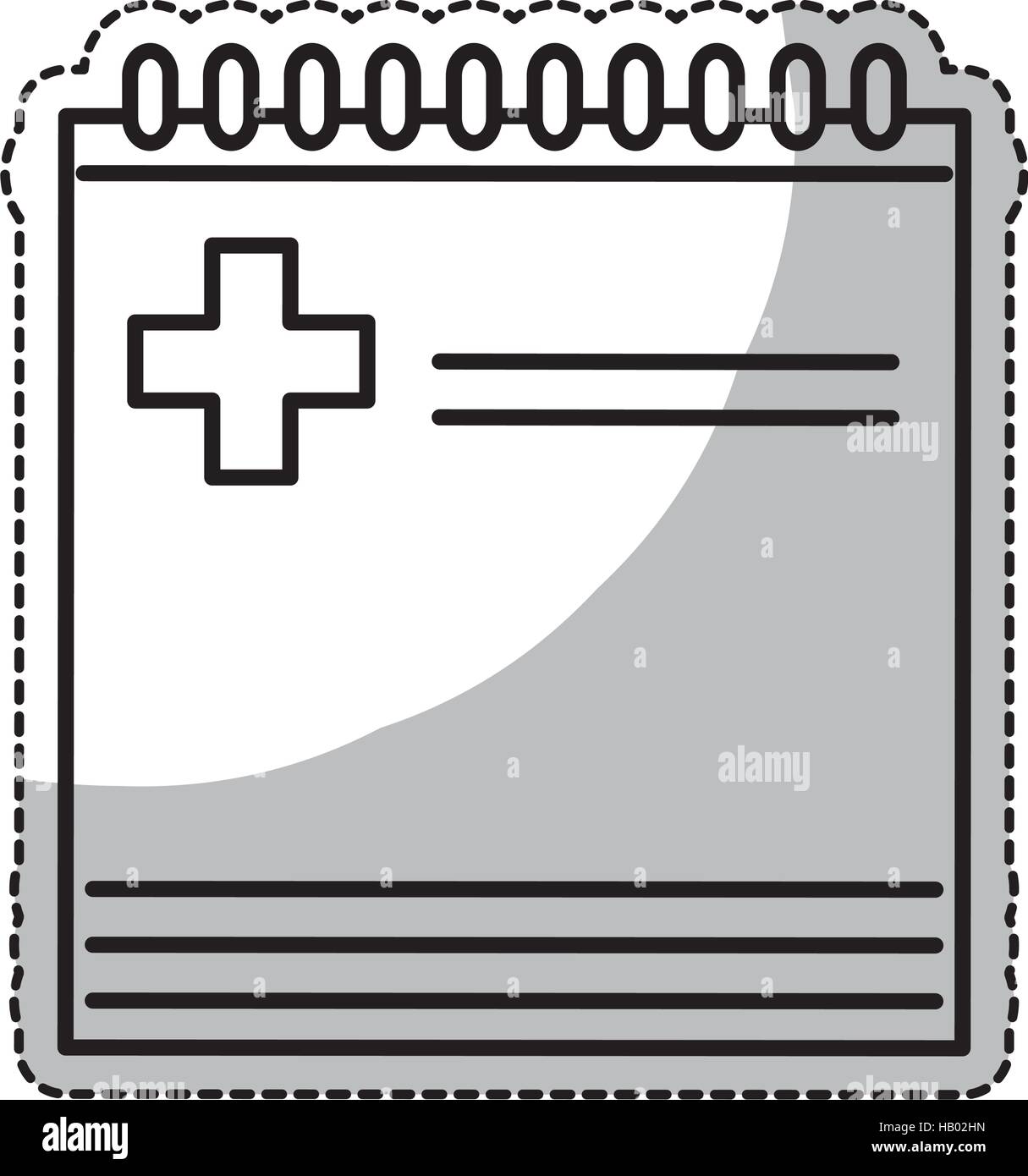 medical notepad icon image vector illustration design Stock Vector ...
