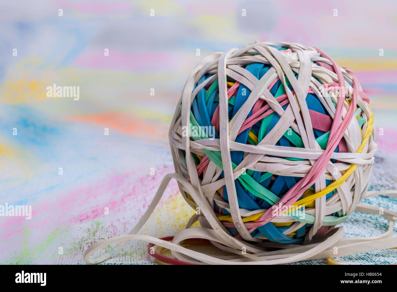Elastic Band Ball Stock Photo - Alamy