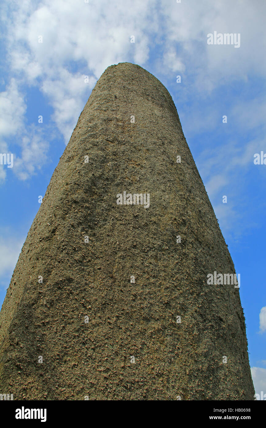 Menhir de Kerloas, Finistere, France Stock Photo - Alamy