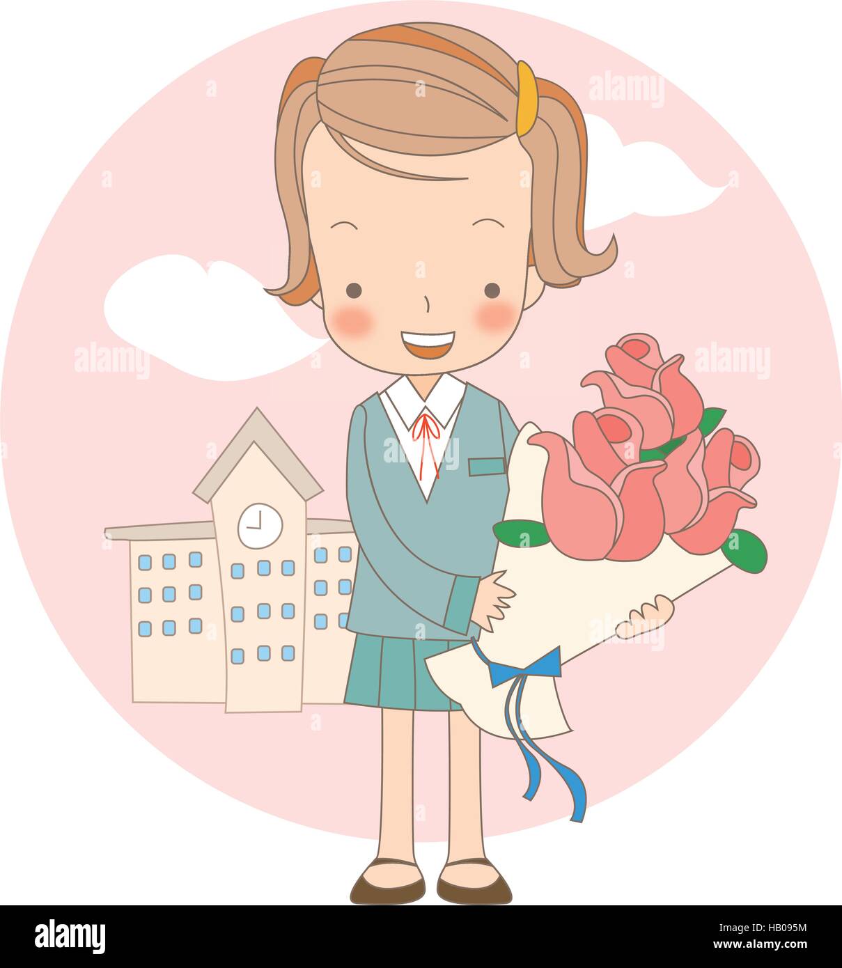 Student school illustration Stock Vector Images - Alamy