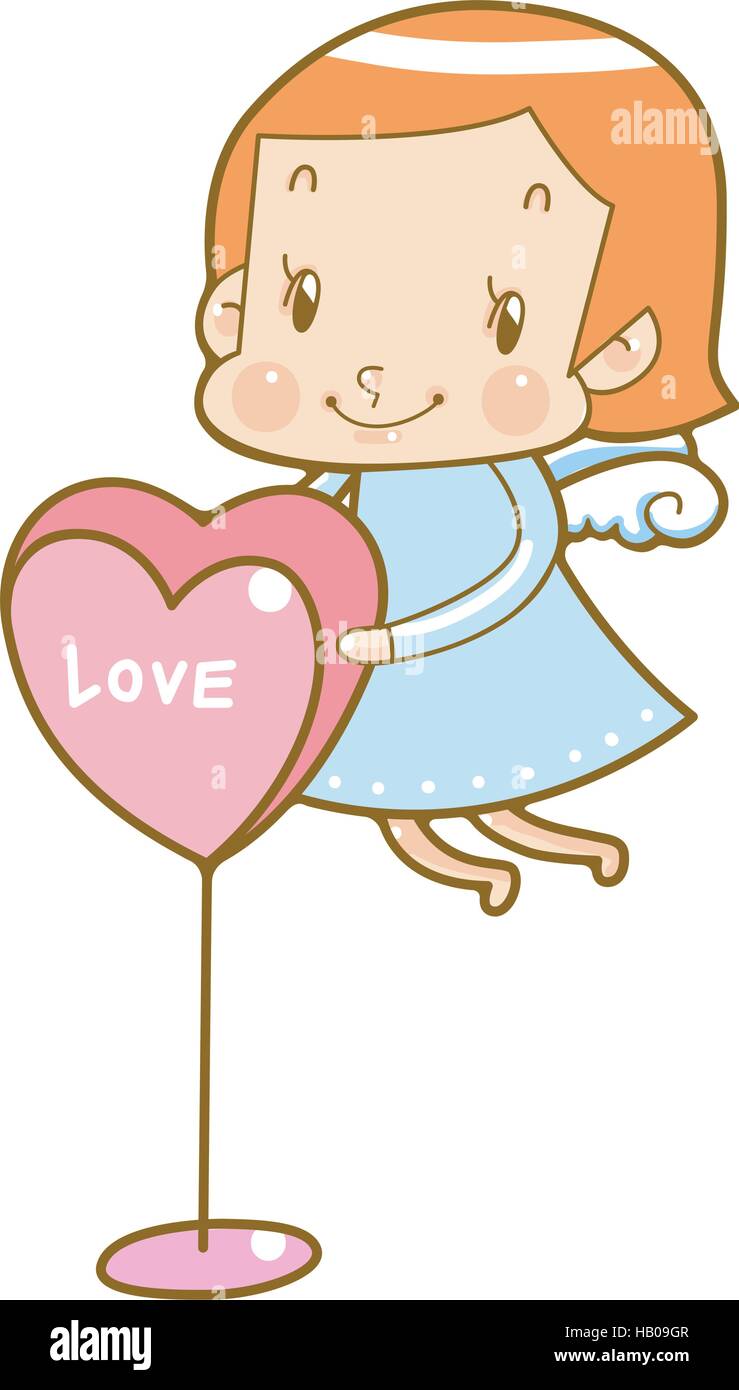 Angel of love paintings Stock Vector Images - Alamy