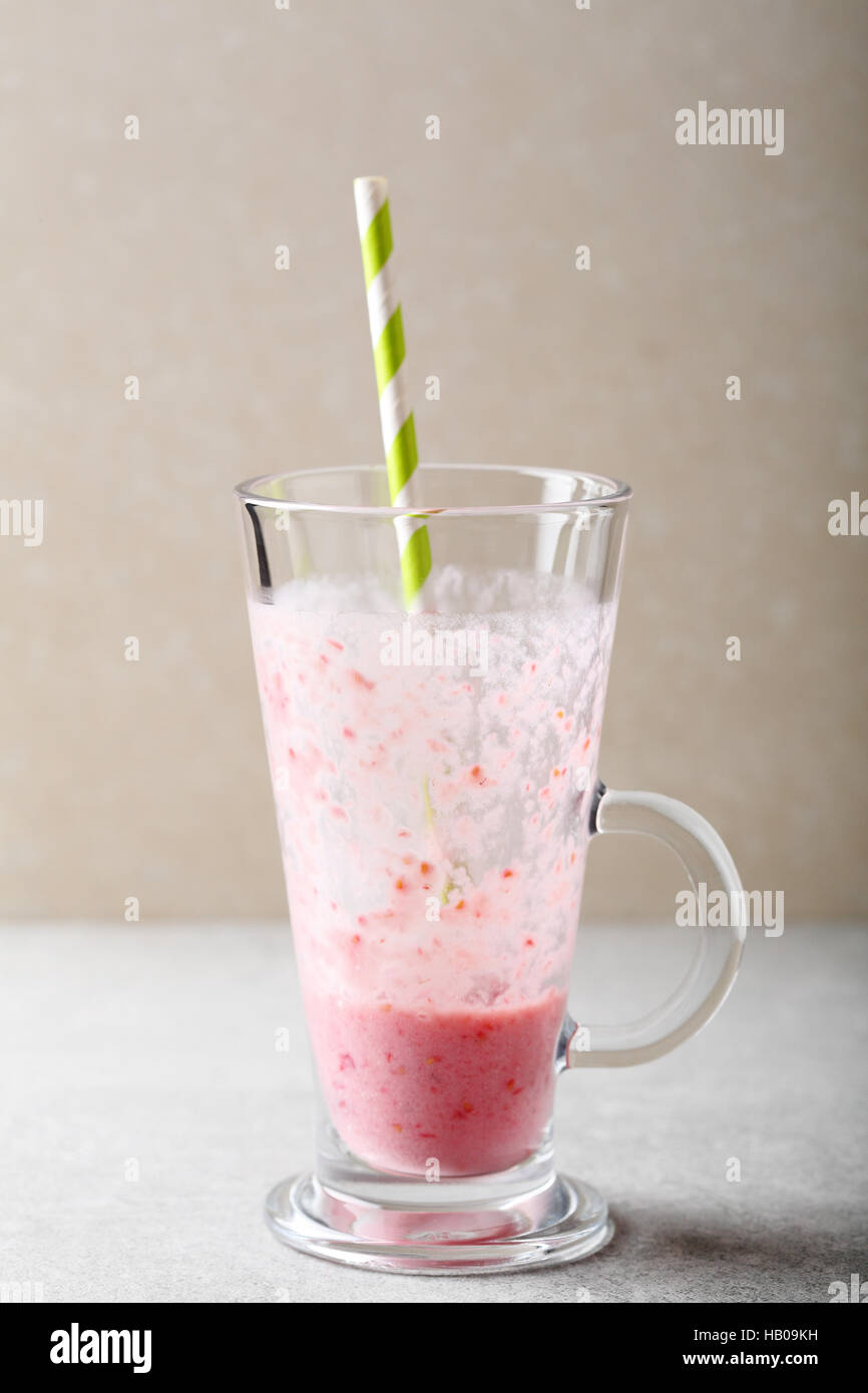 milkshake with berries, healthy food Stock Photo - Alamy