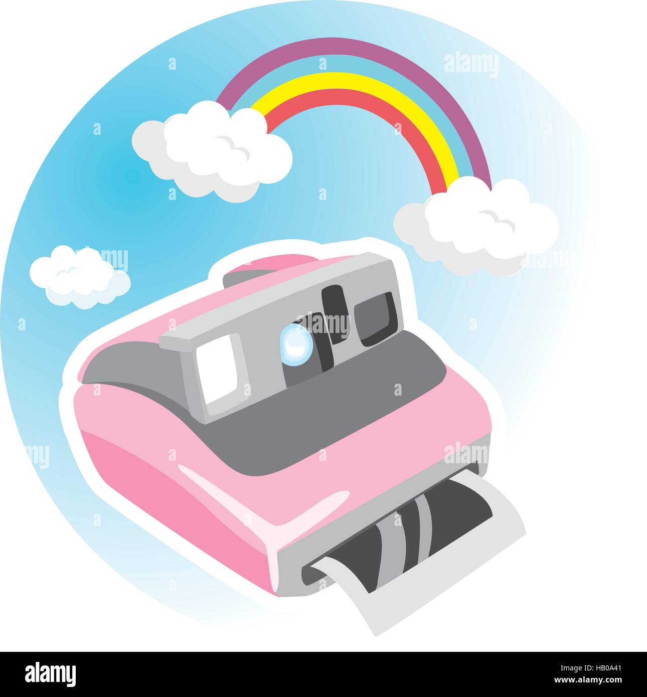Rainbow polaroid camera Stock Vector Images - Alamy