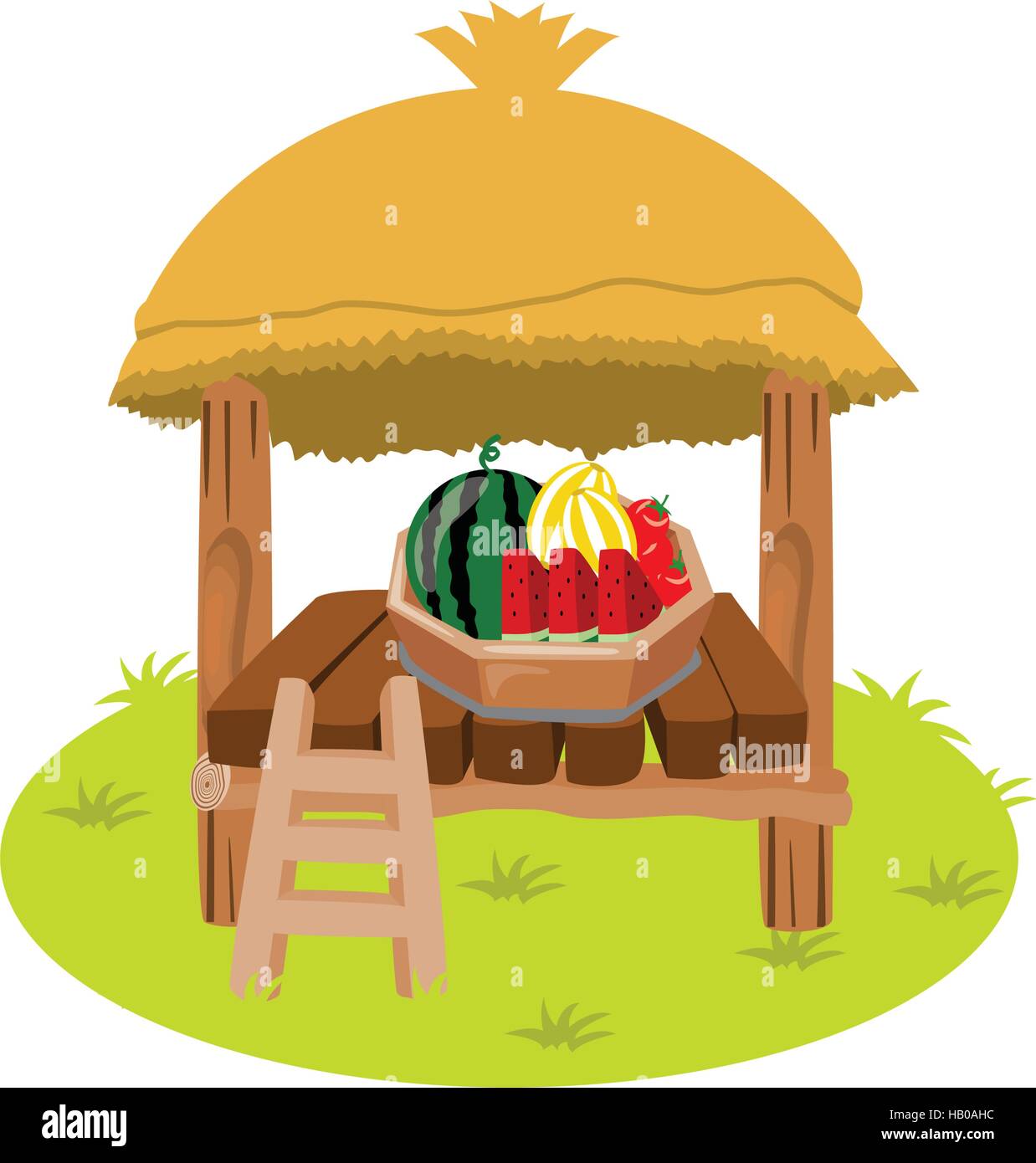 Log painting Stock Vector Images - Alamy