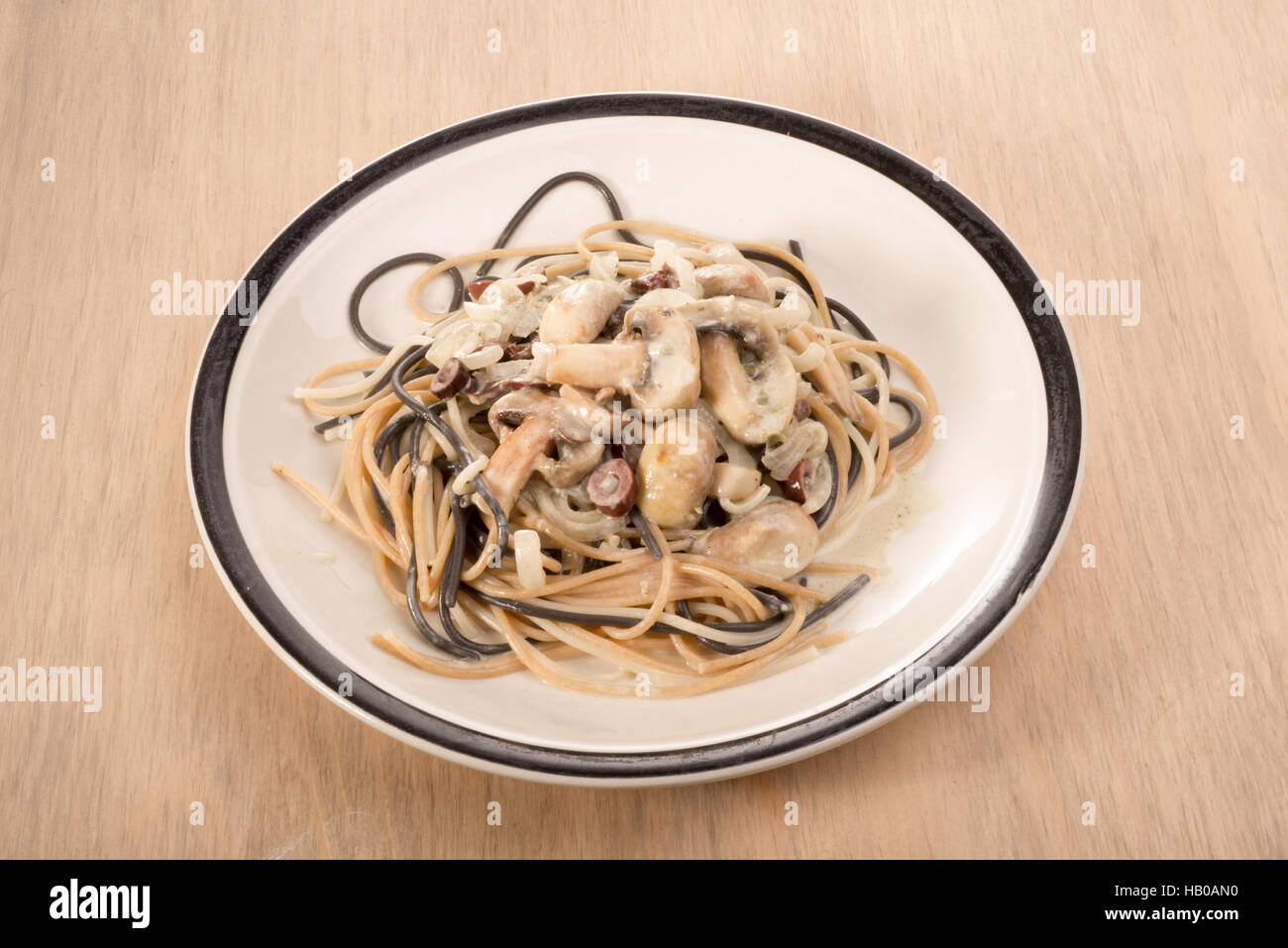 Plate of Spaghetti Stock Photo - Alamy