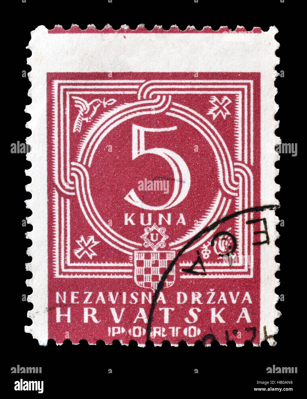 Croatia stamp 1942 Stock Photo - Alamy