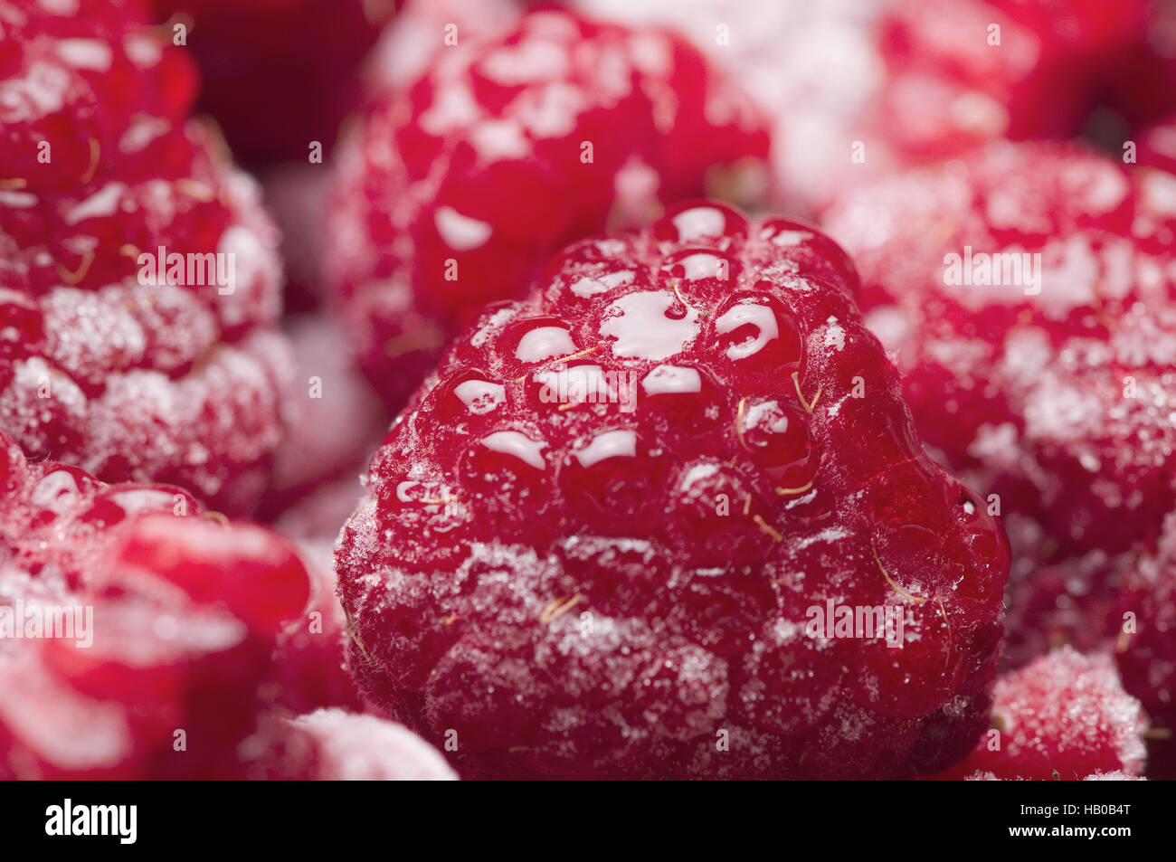 raspberries juicy cold Stock Photo - Alamy