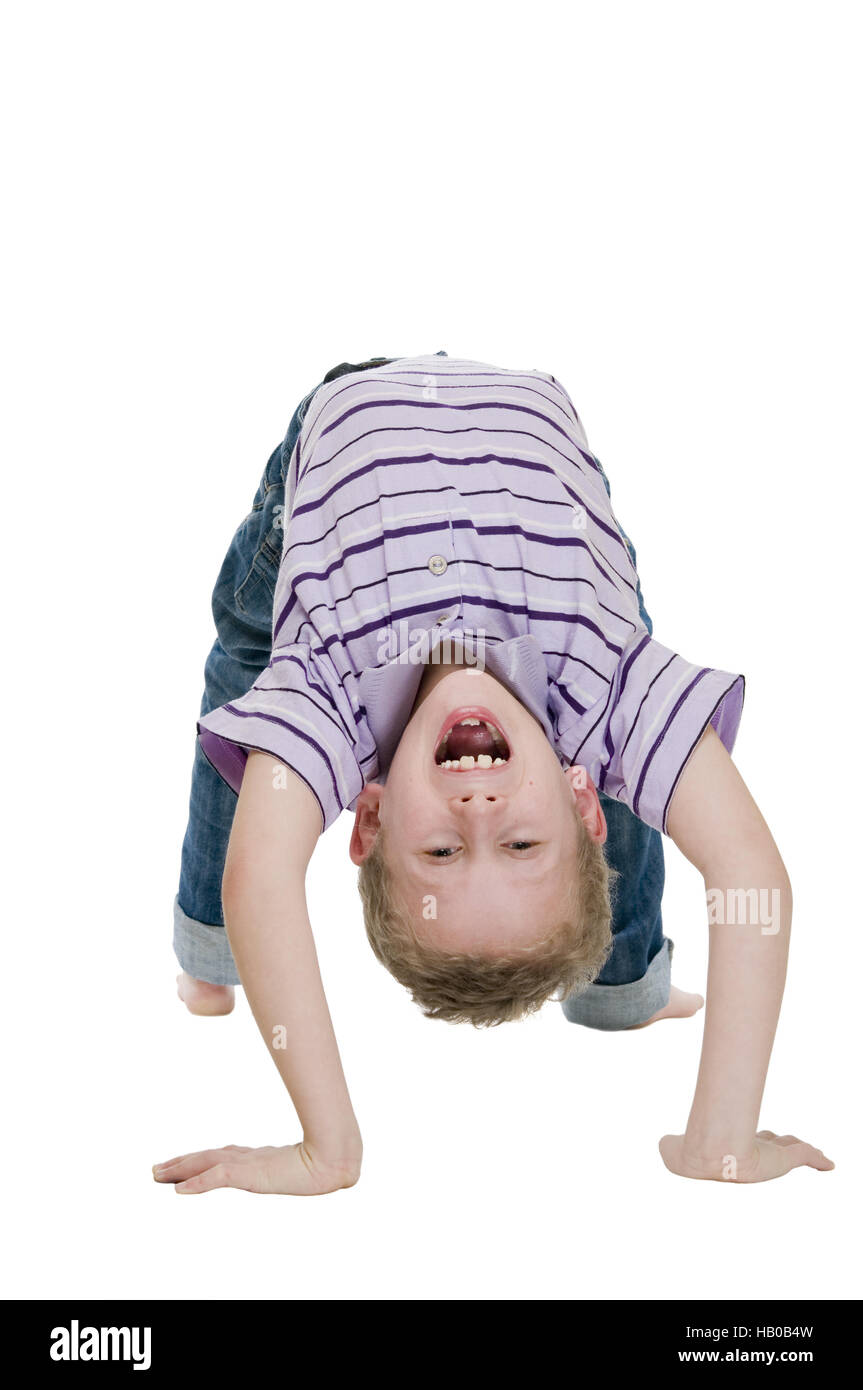 bridge of boy laughing Stock Photo - Alamy