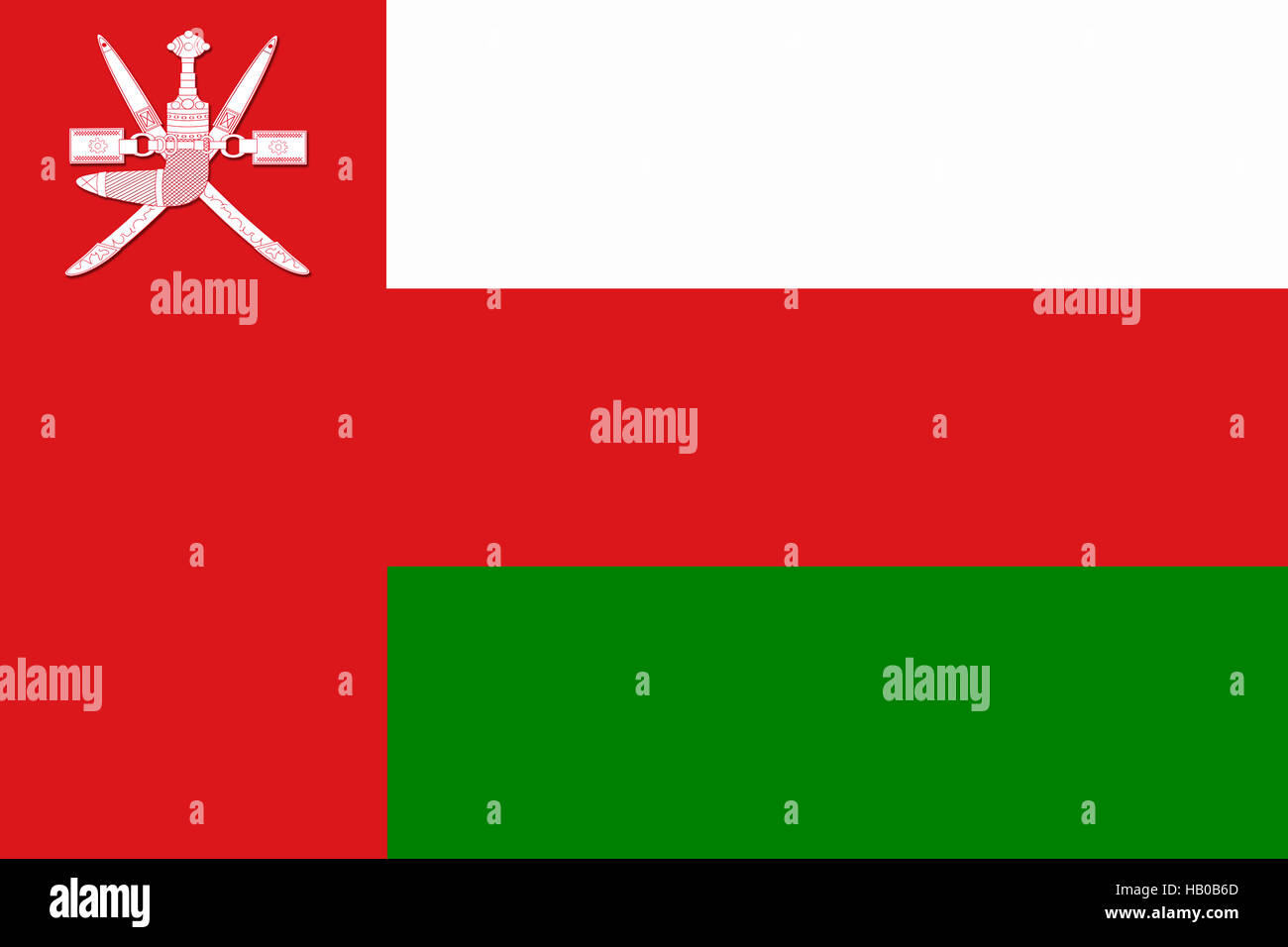 Flag sultanate oman oman hi-res stock photography and images - Alamy
