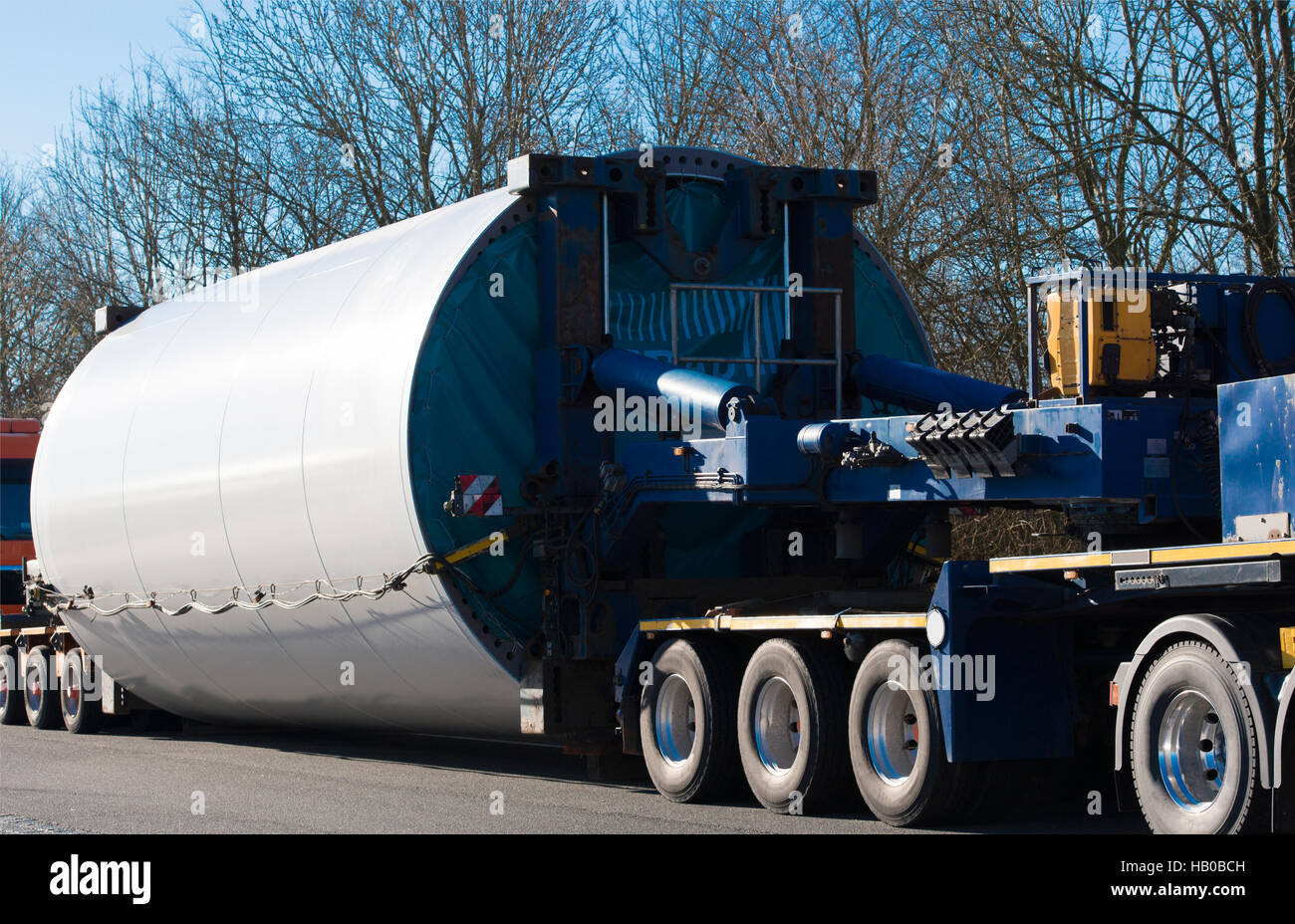 heavy transport Wind turbine transportation Stock Photo - Alamy