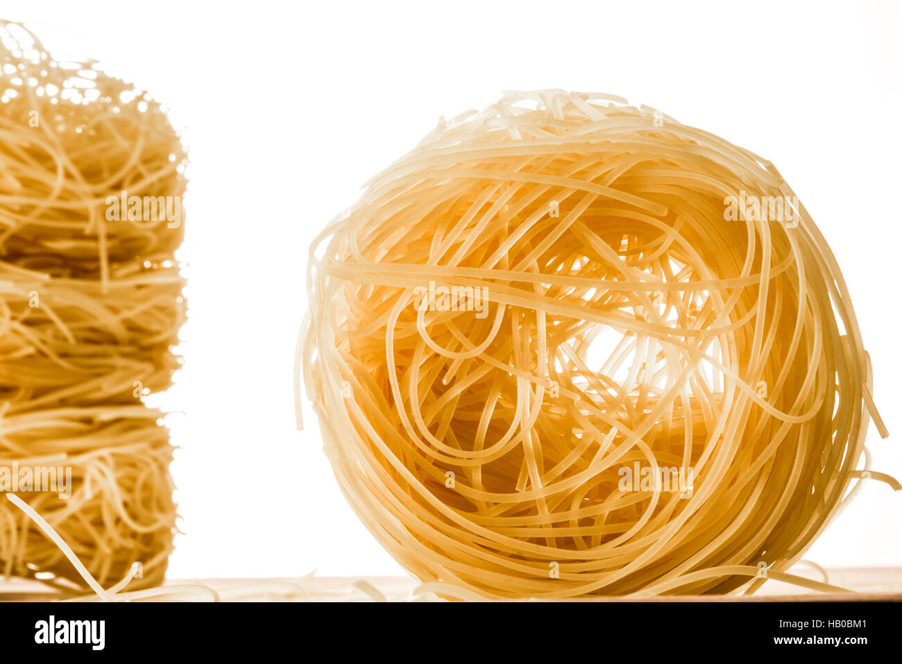 A roll of Angels Hair Spaghetti Stock Photo - Alamy