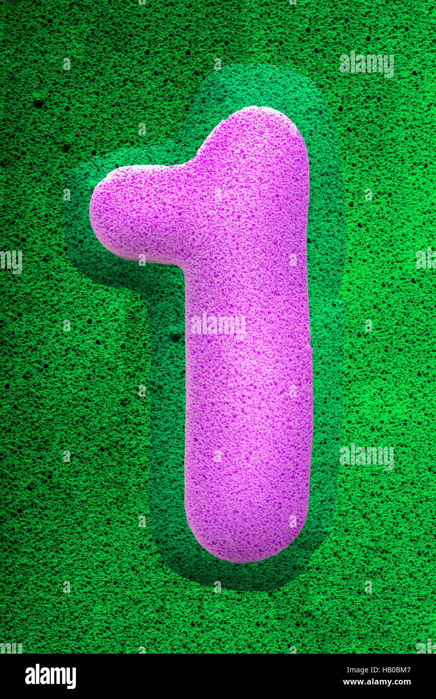 Number One in Pink Stock Photo - Alamy