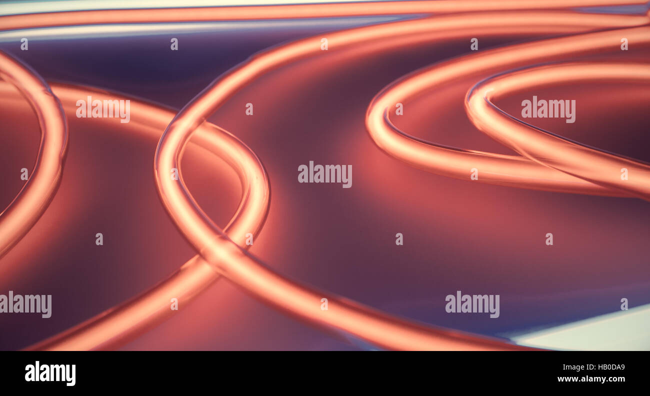 Orange neon lights lighting Stock Photo - Alamy