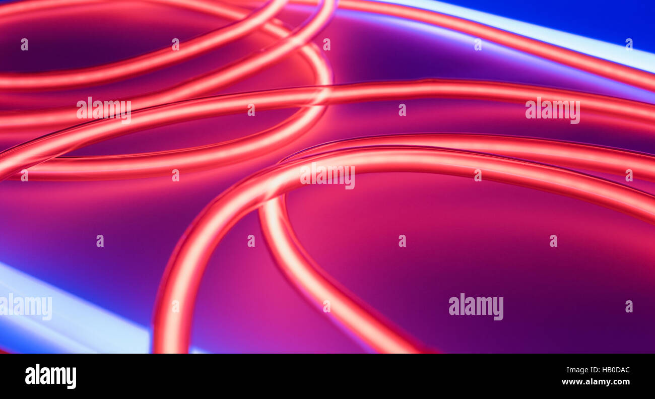 Nightclub interior neon lights Stock Photo - Alamy