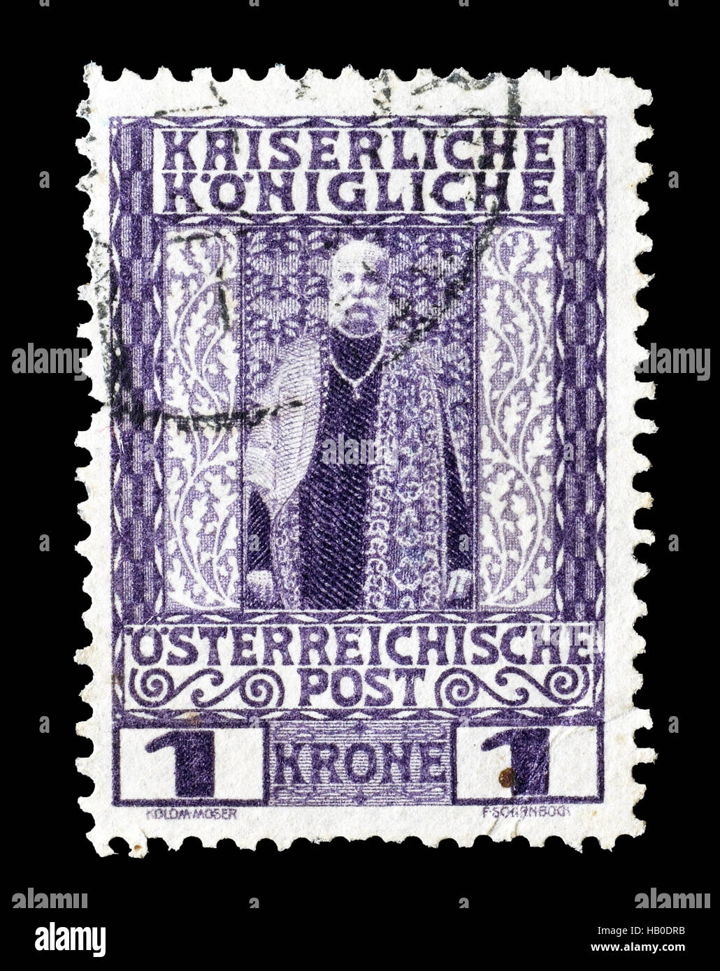 Austria stamp 1908 Stock Photo - Alamy