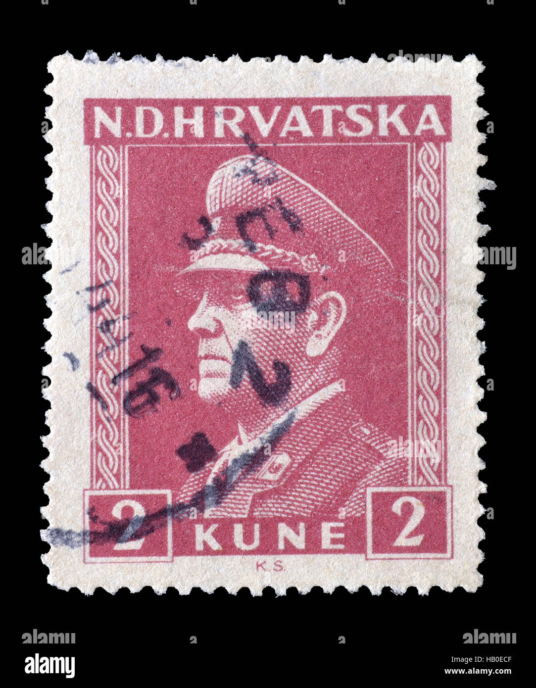 Croatia stamp 1943 Stock Photo - Alamy