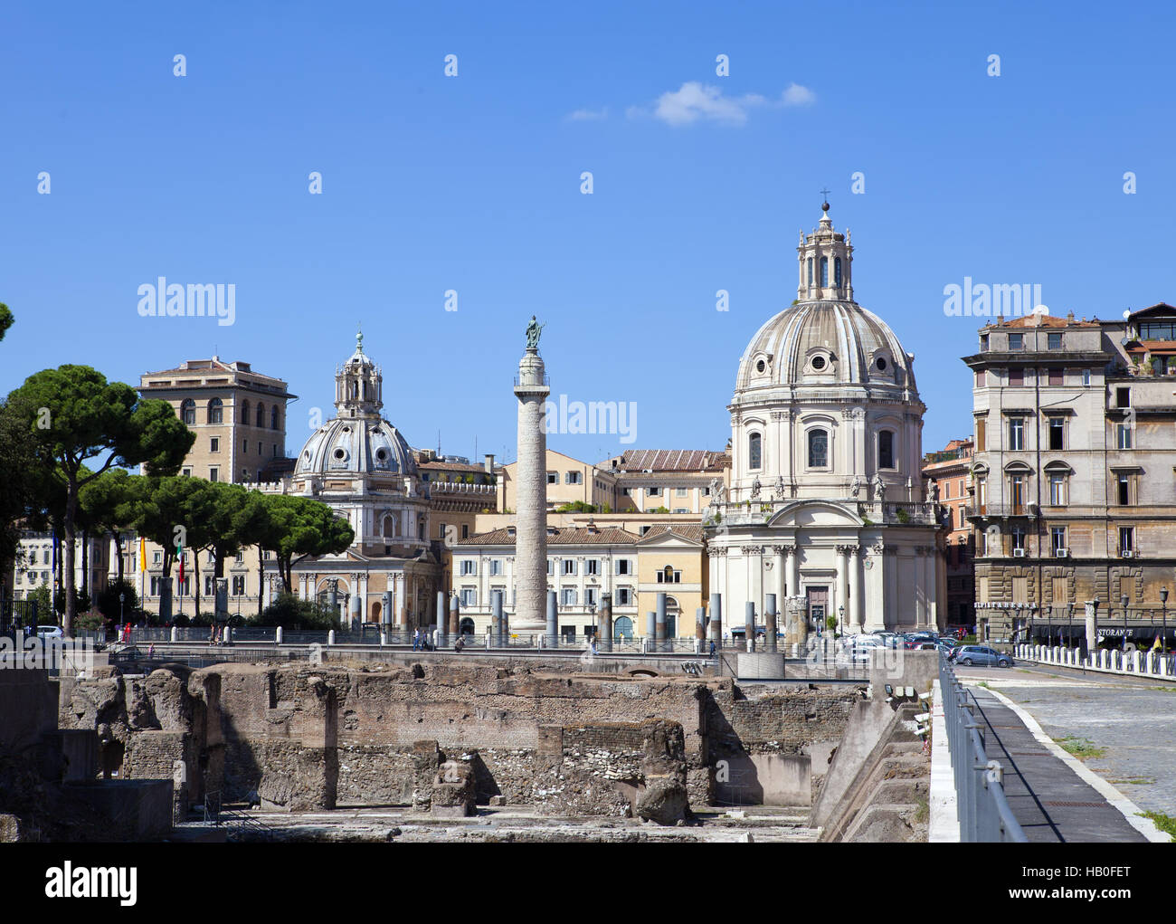Italy. Rome. Trojan column Stock Photo - Alamy