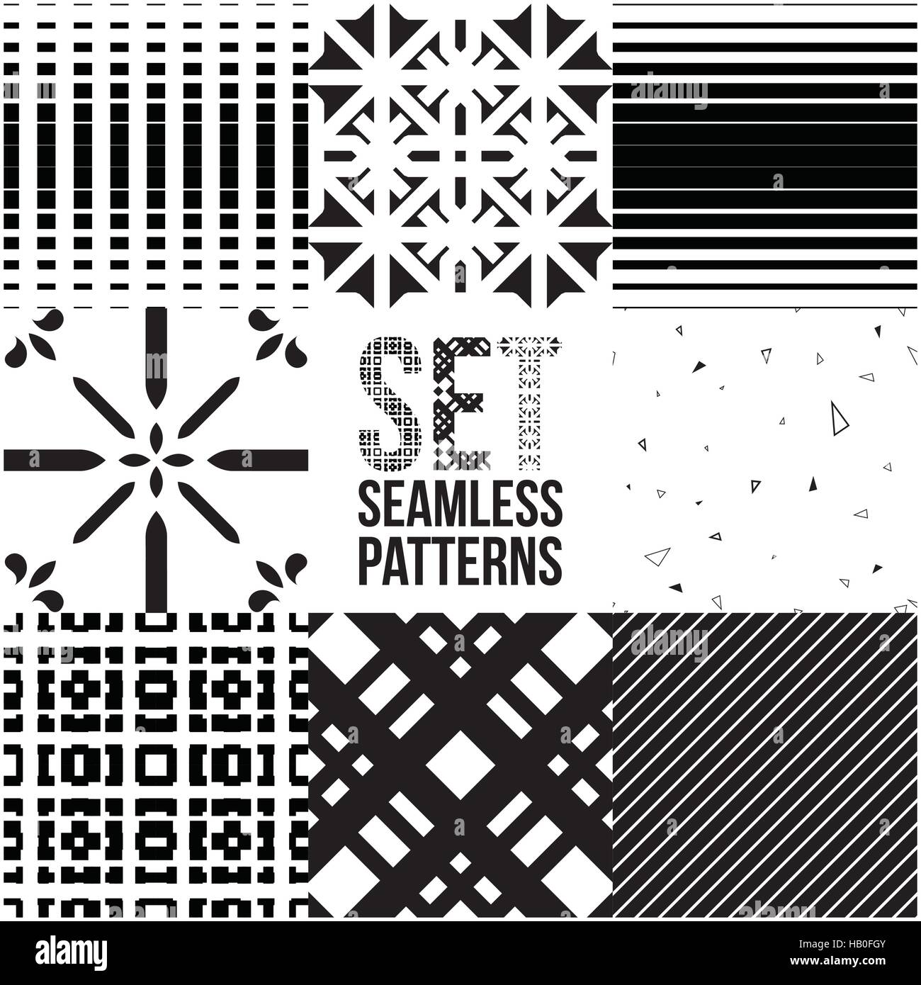 Universal different vector seamless patterns Stock Vector Image & Art ...