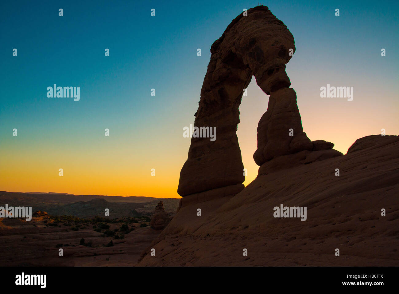 Utah's famous Delicate Arch in Arches National Park Stock Photo - Alamy