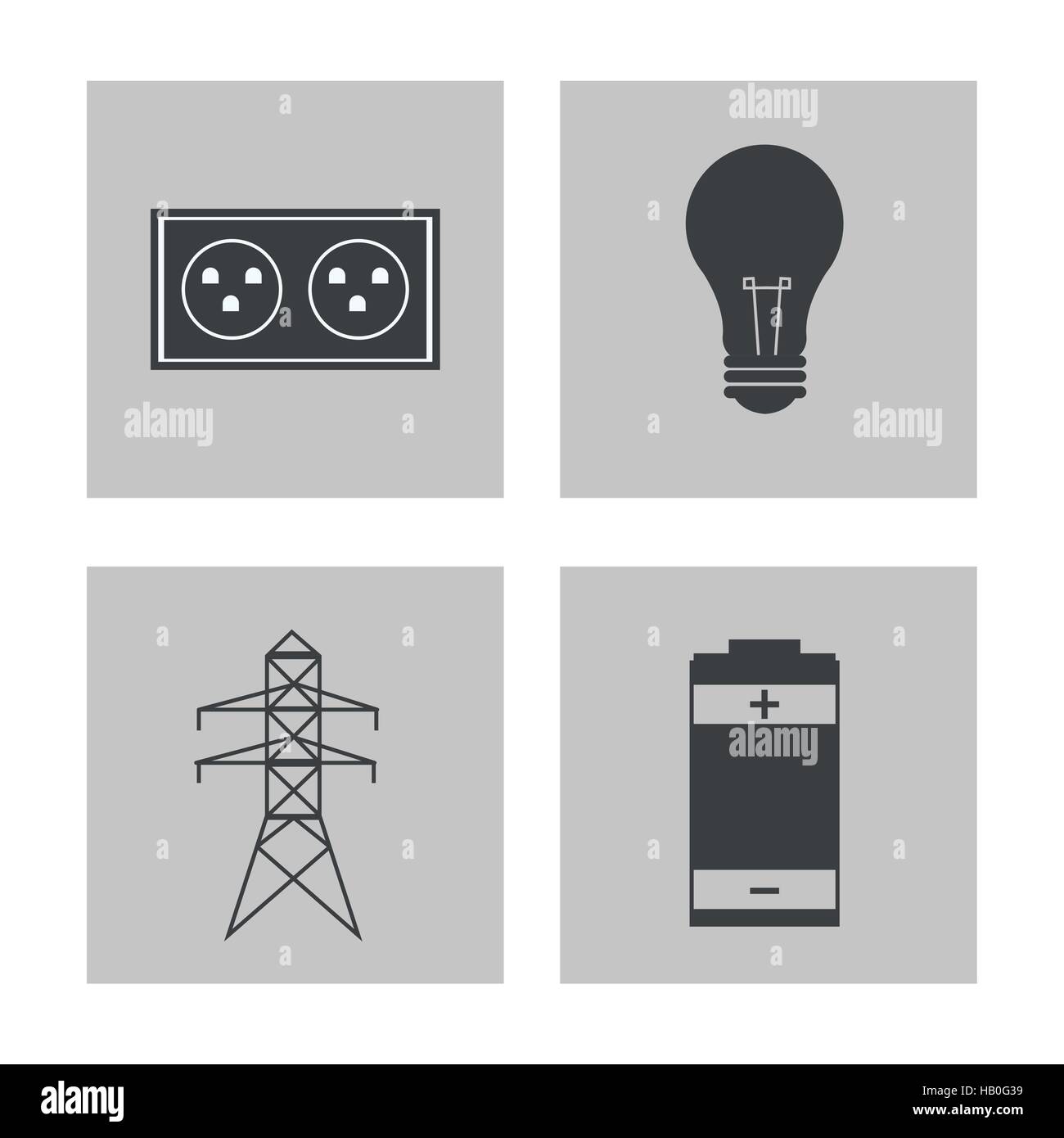 collection electricity power energy icons Stock Vector Image & Art - Alamy