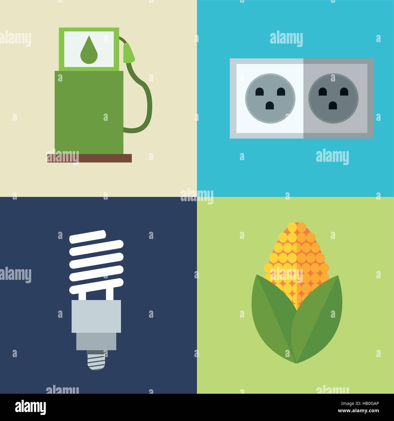 set alternative energy icons Stock Vector Image & Art - Alamy
