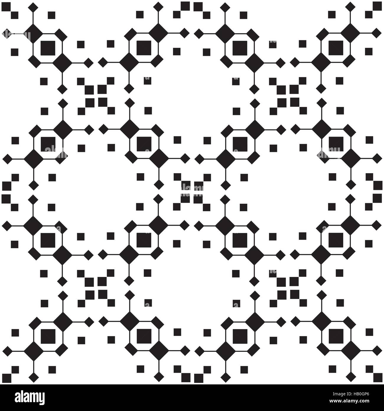 Abstract diagonal square mosaic pattern Black and White Stock Photos ...