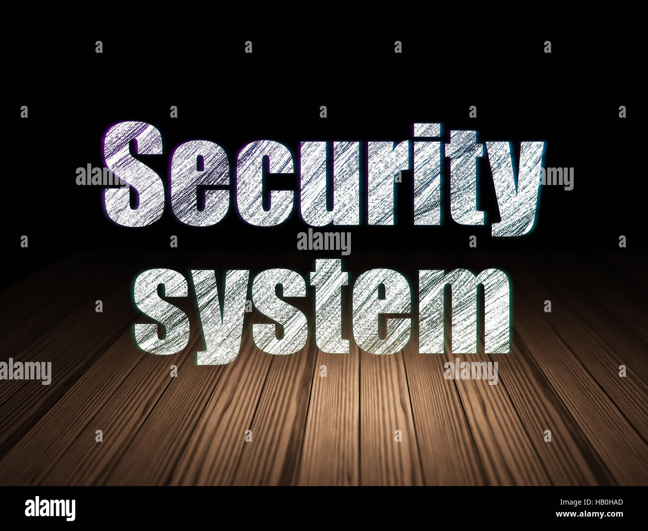 Security concept: Security System in grunge dark room Stock Photo - Alamy
