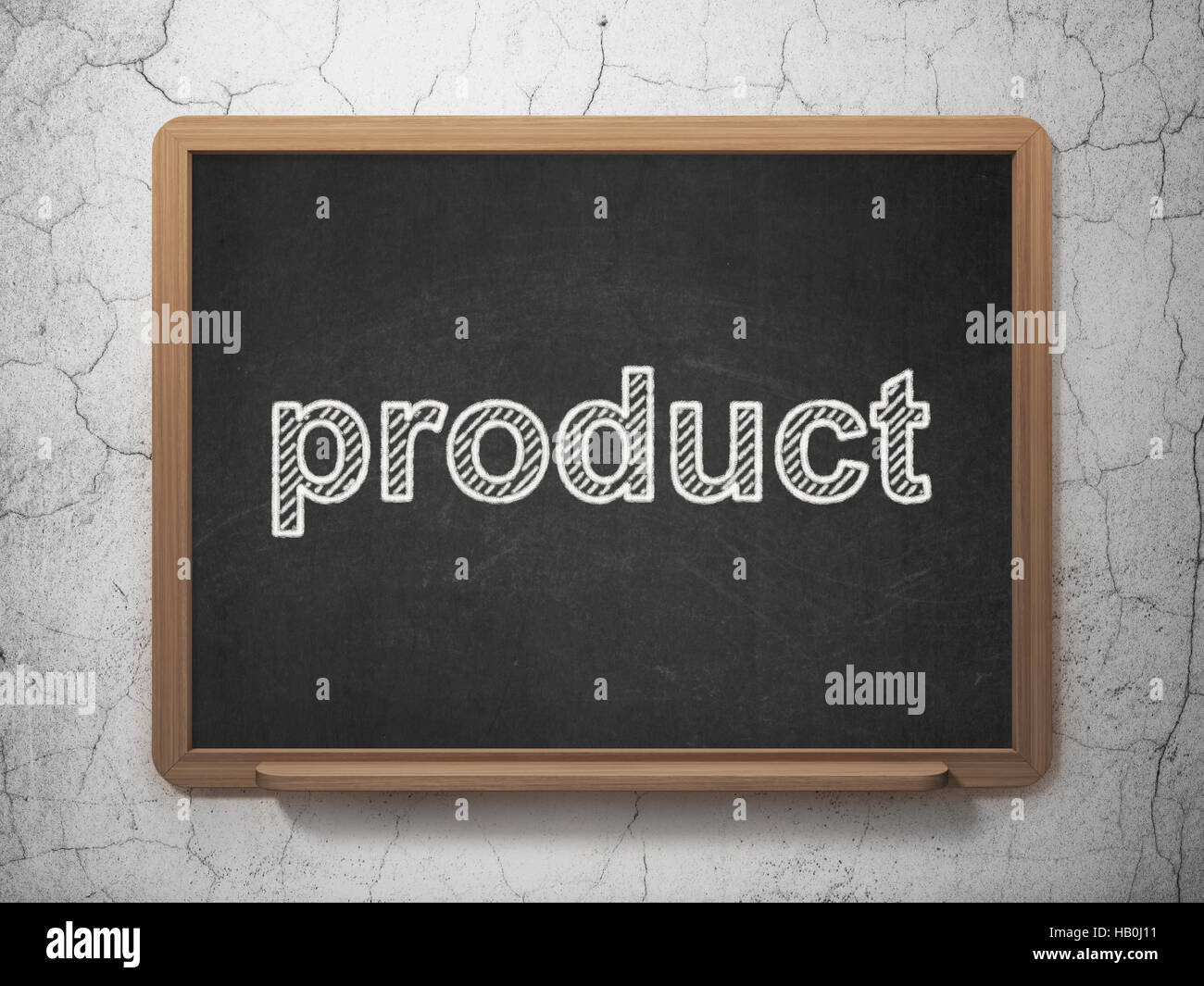 Marketing concept: Product on chalkboard background Stock Photo - Alamy