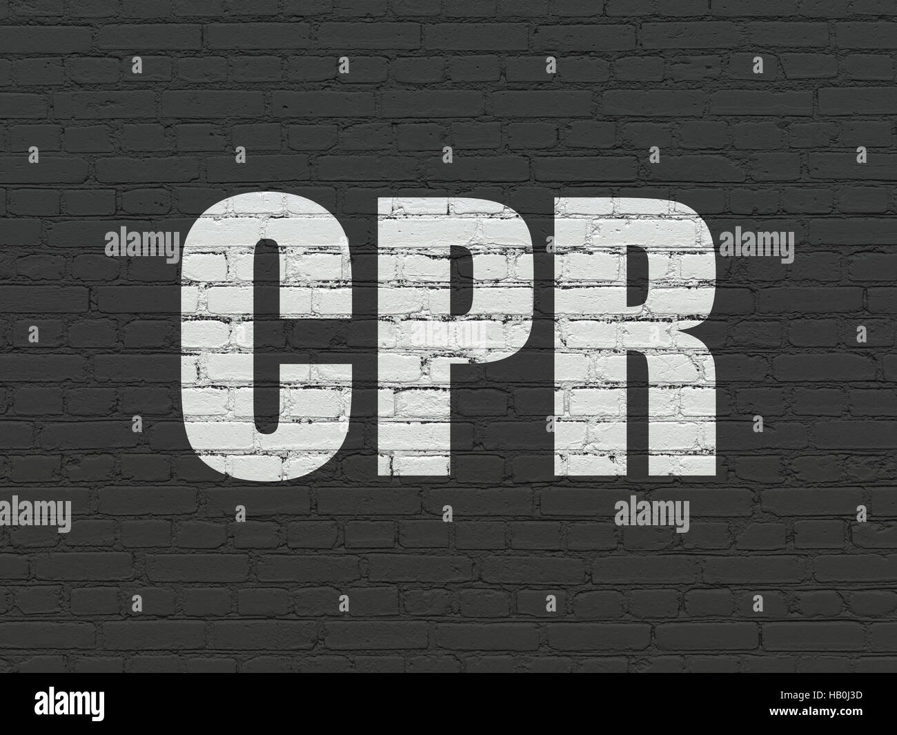 Medicine concept: CPR on wall background Stock Photo - Alamy