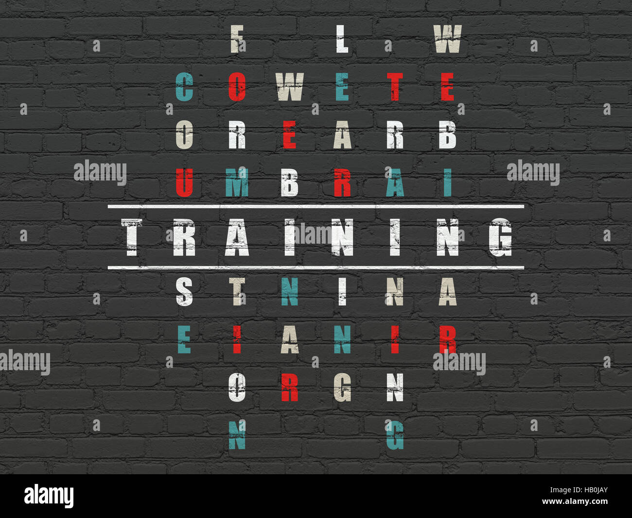 Learning concept: Training in Crossword Puzzle Stock Photo - Alamy