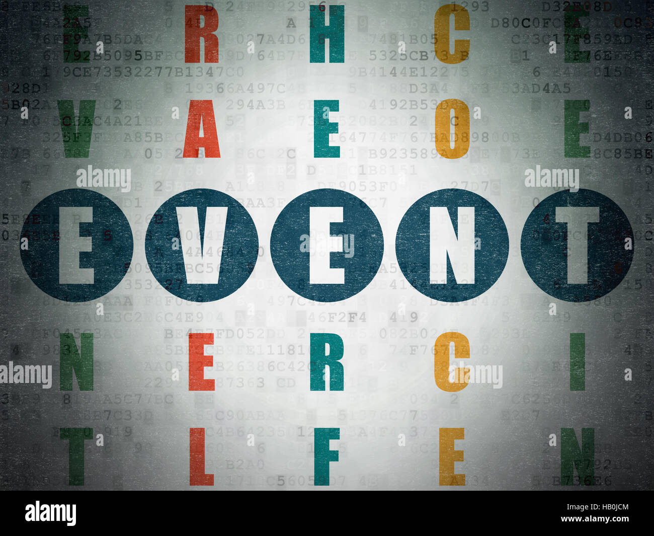 Entertainment, concept: Event in Crossword Puzzle Stock Photo - Alamy