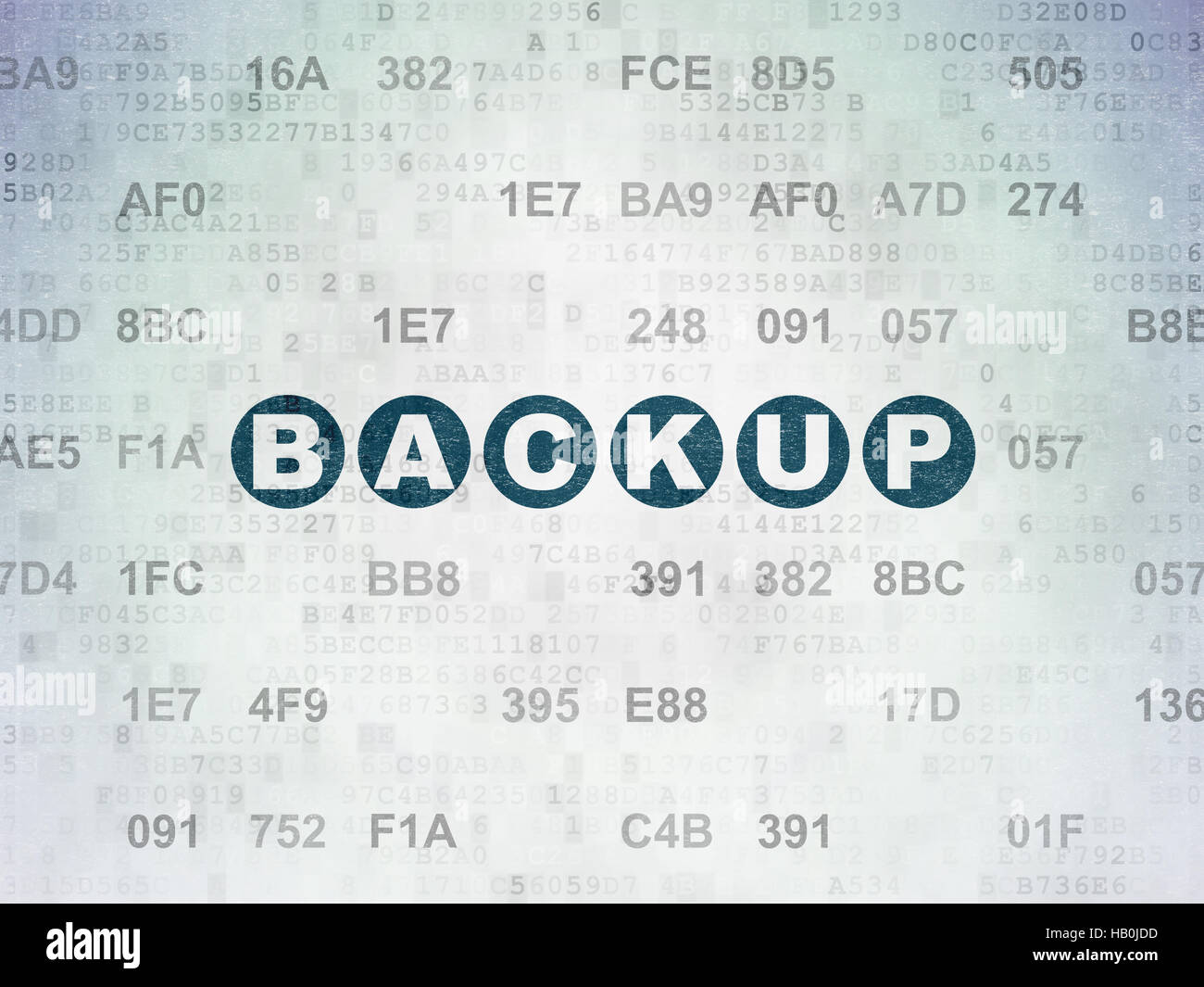 Programming concept: Backup on Digital Data Paper background Stock ...