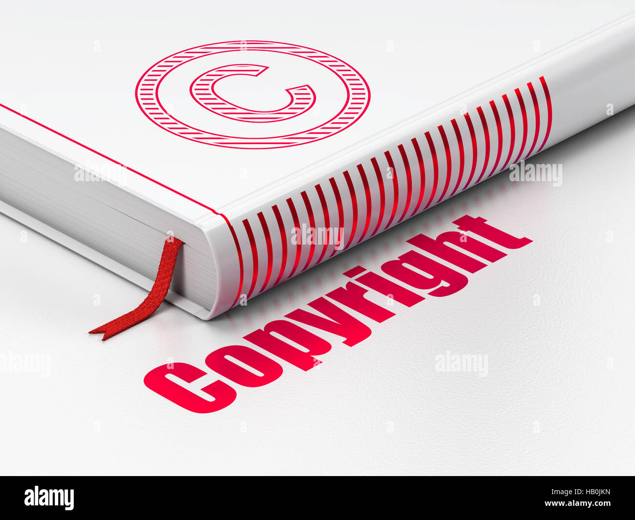 Law concept: book Copyright, Copyright on white background Stock Photo ...