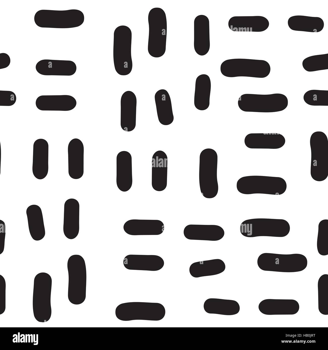 Vector hand-painted seamless pattern with abstract doodles lines Stock ...