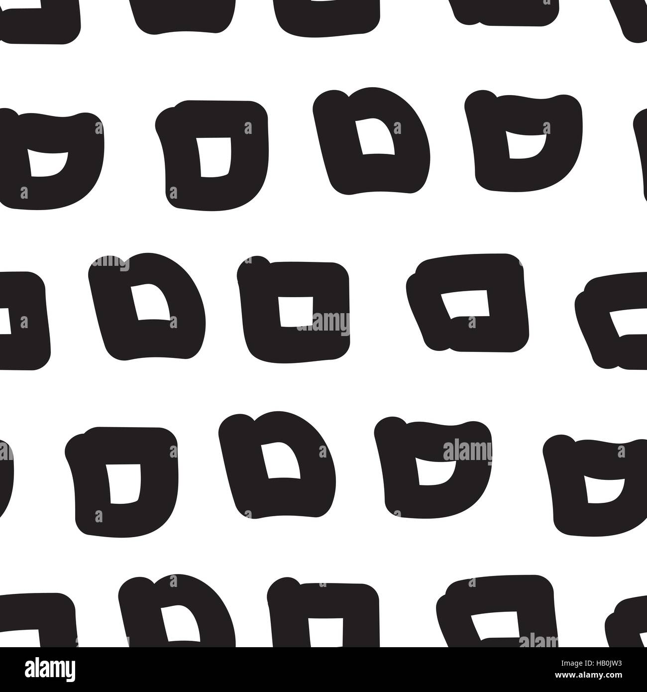 Vector hand-painted seamless pattern with square, doodle Stock Vector ... Vector hand-painted seamless pattern with square, doodle Stock Vector ...