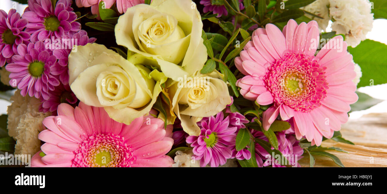 Colorful flowers bouquet Stock Photo - Alamy