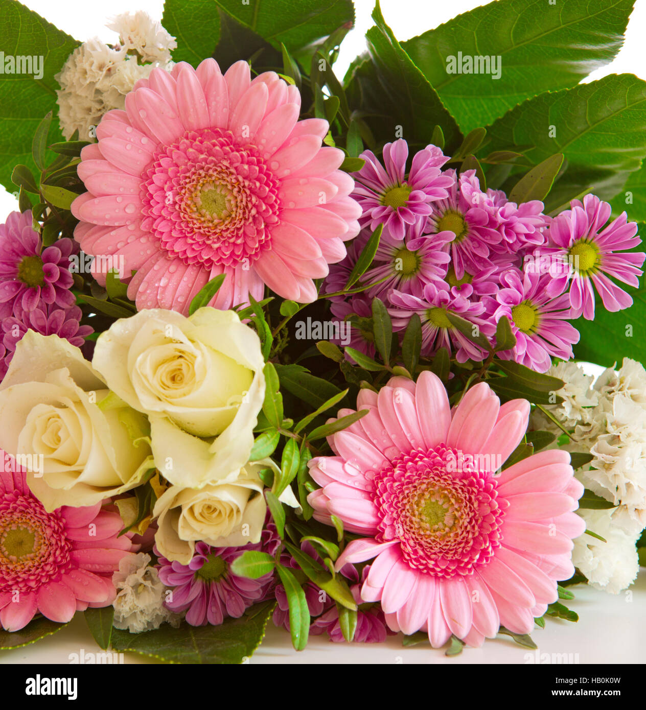Colorful flowers bouquet Stock Photo - Alamy