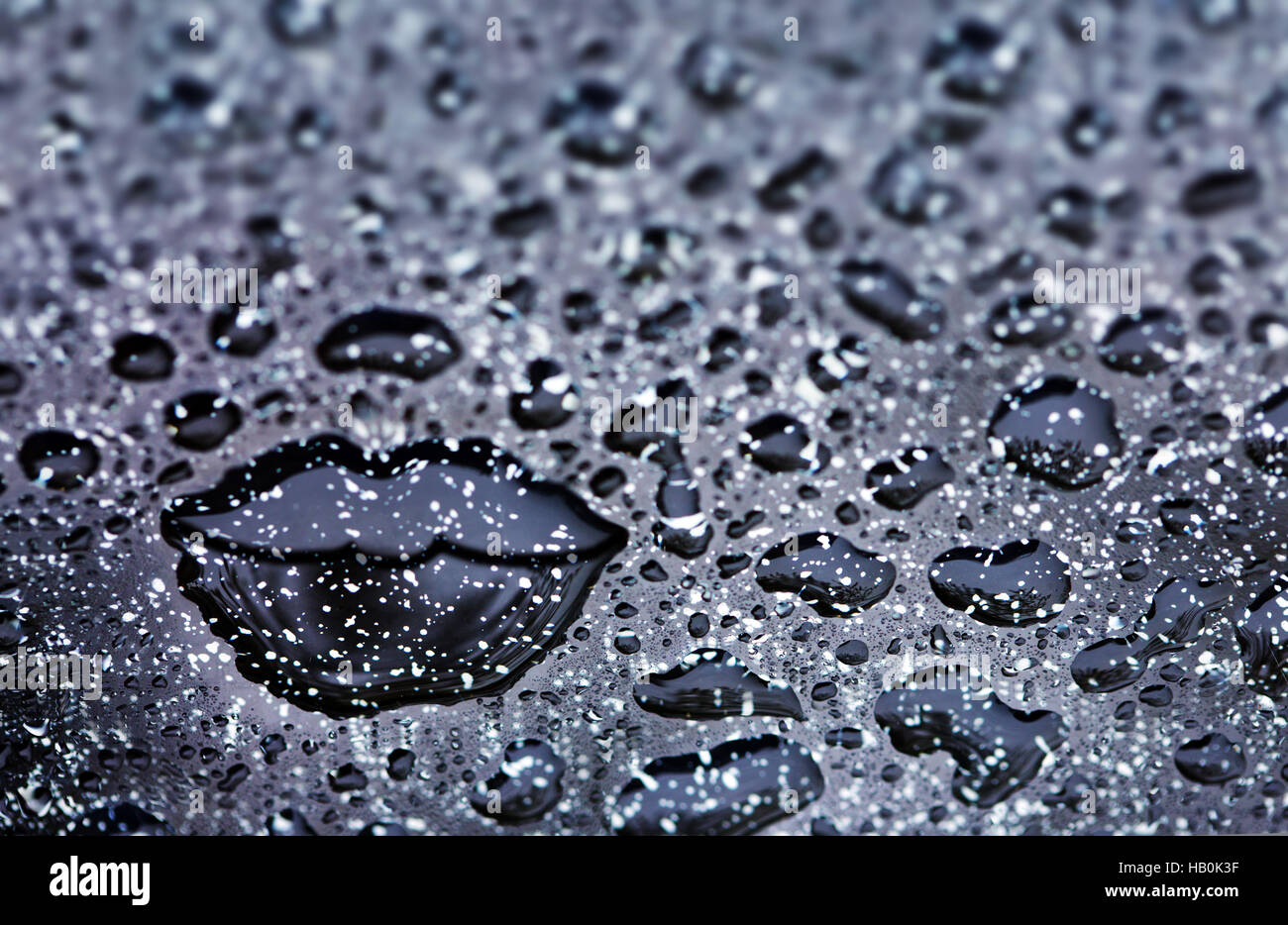 Rain water drops Stock Photo - Alamy
